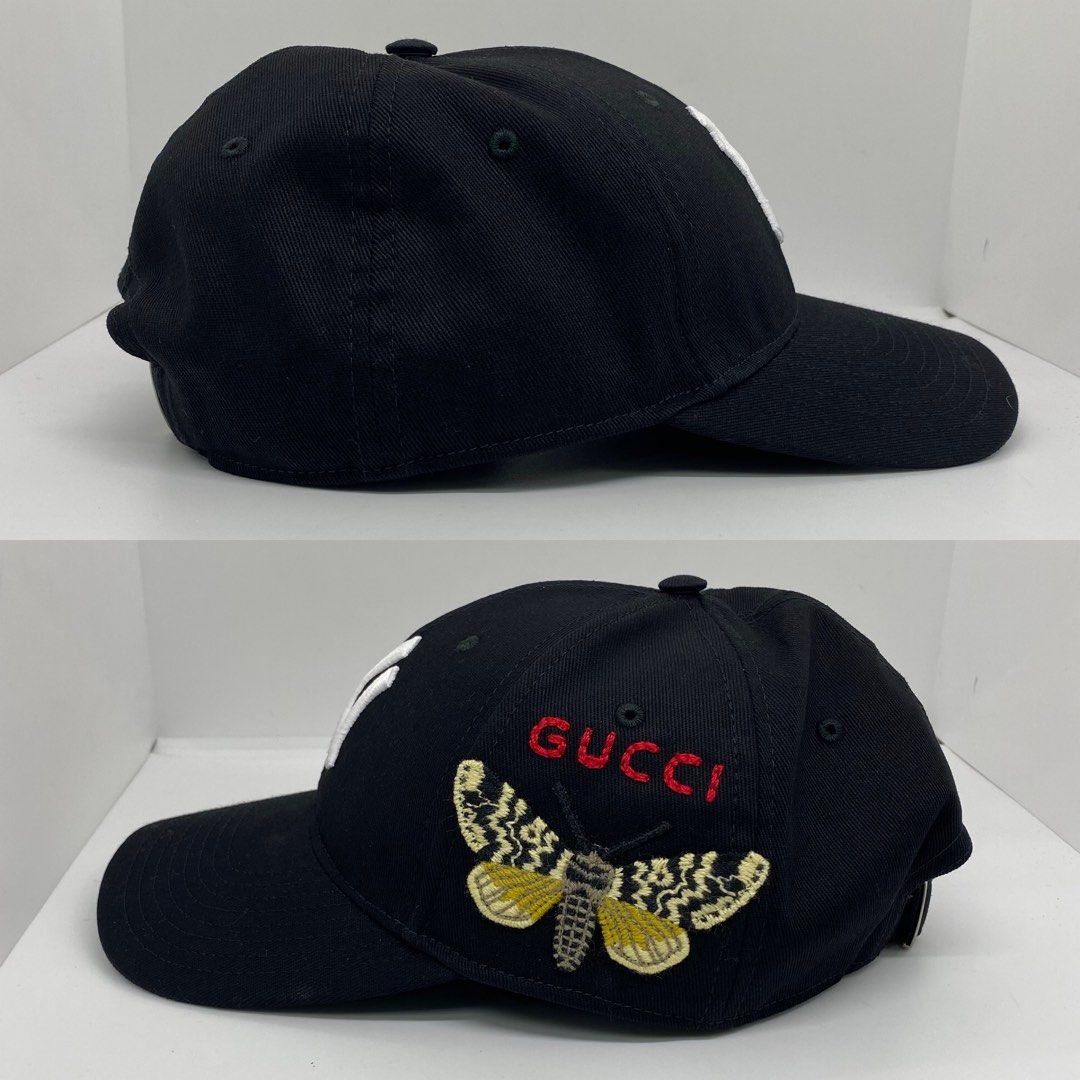 GUCCI BLACK NEW ERA COLLAB BASEBALL CAP 227029284 @, Men's Fashion ...