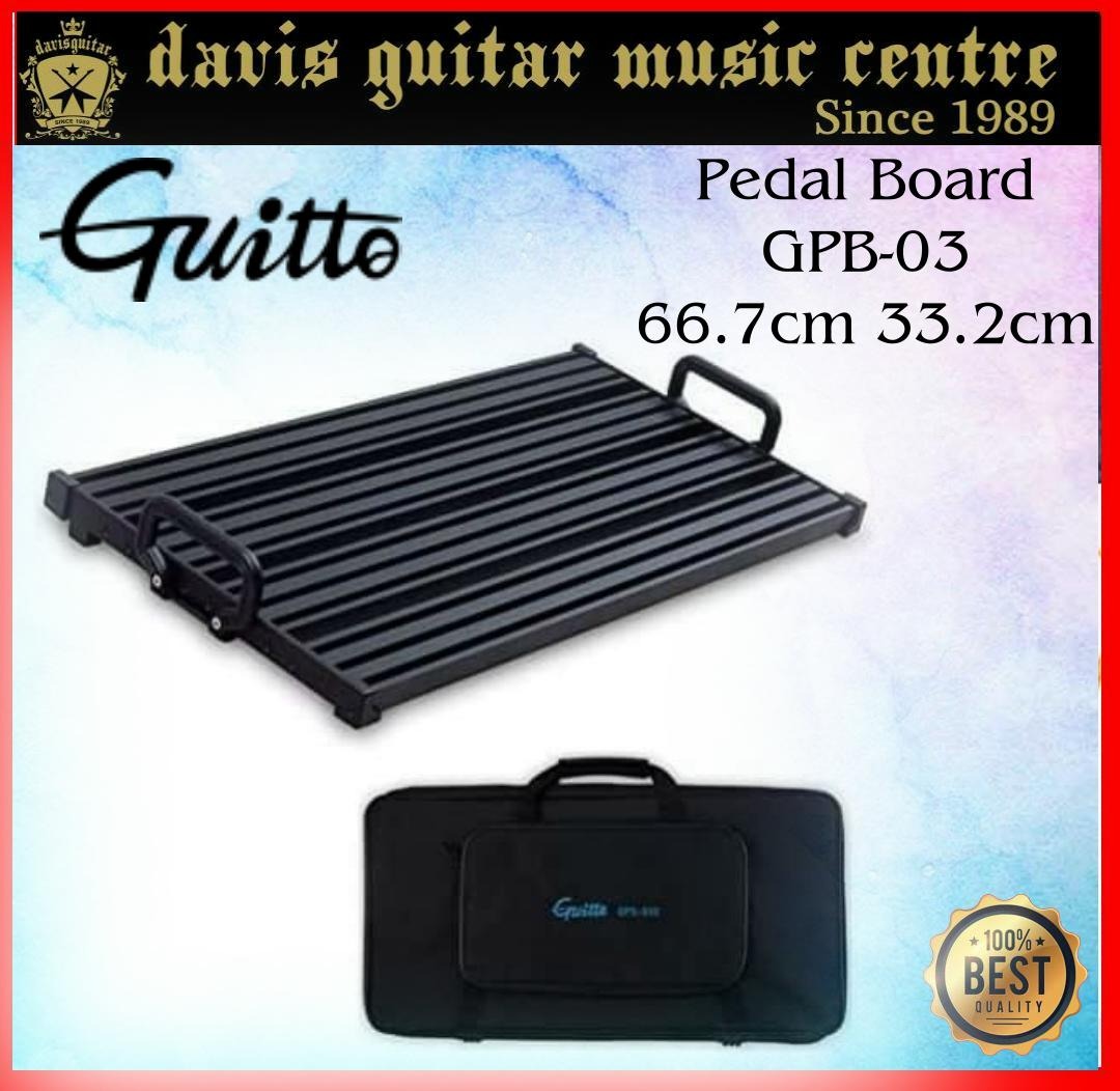 (Sold) Guitto GPB-03B Velcro-free guitar pedalboard, Hobbies & Toys, Music & Media, Music ...
