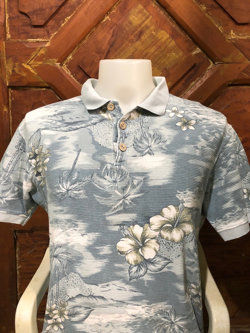 Hawaiian Polo Shirt, Men's Fashion, Tops & Sets, Tshirts & Polo Shirts ...