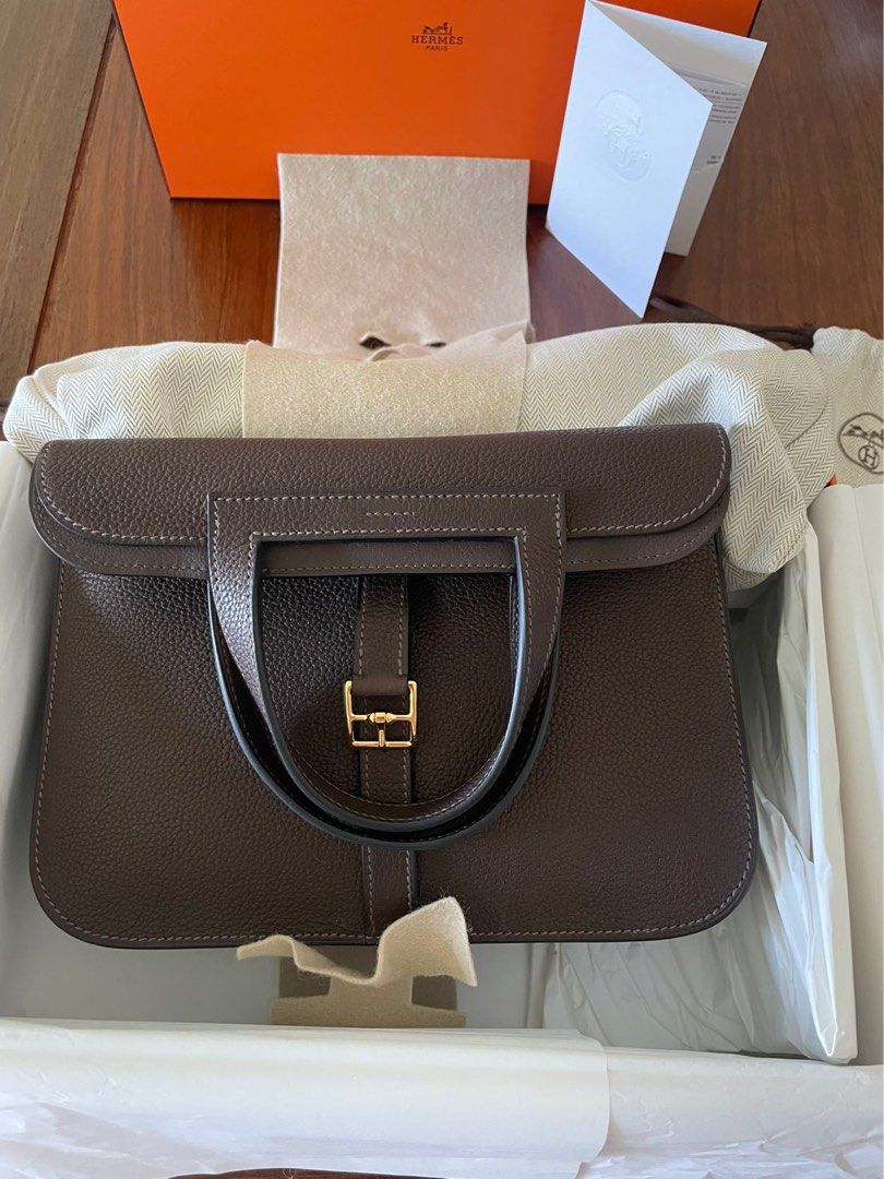 Hermes Halzan 25 全新 2022九月單, 名牌, 手袋及銀包 - Carousell