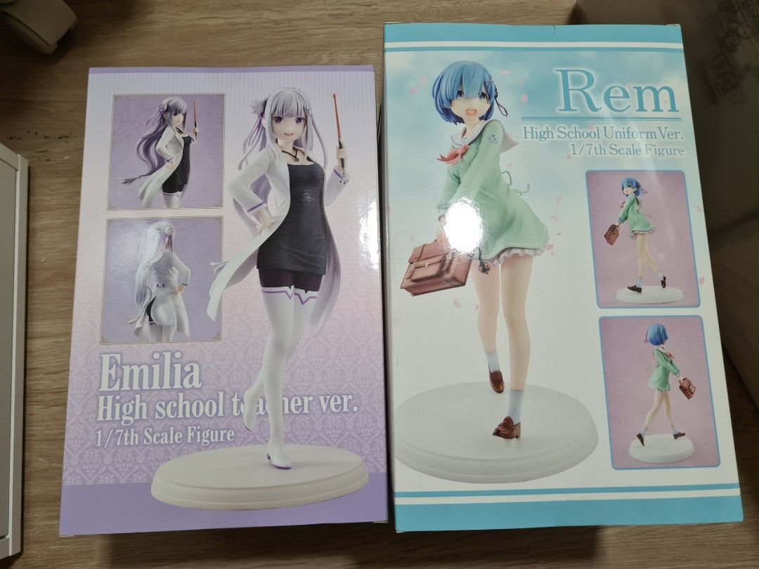 High School Student Rem & High School Teacher Emilia, Hobbies & Toys ...