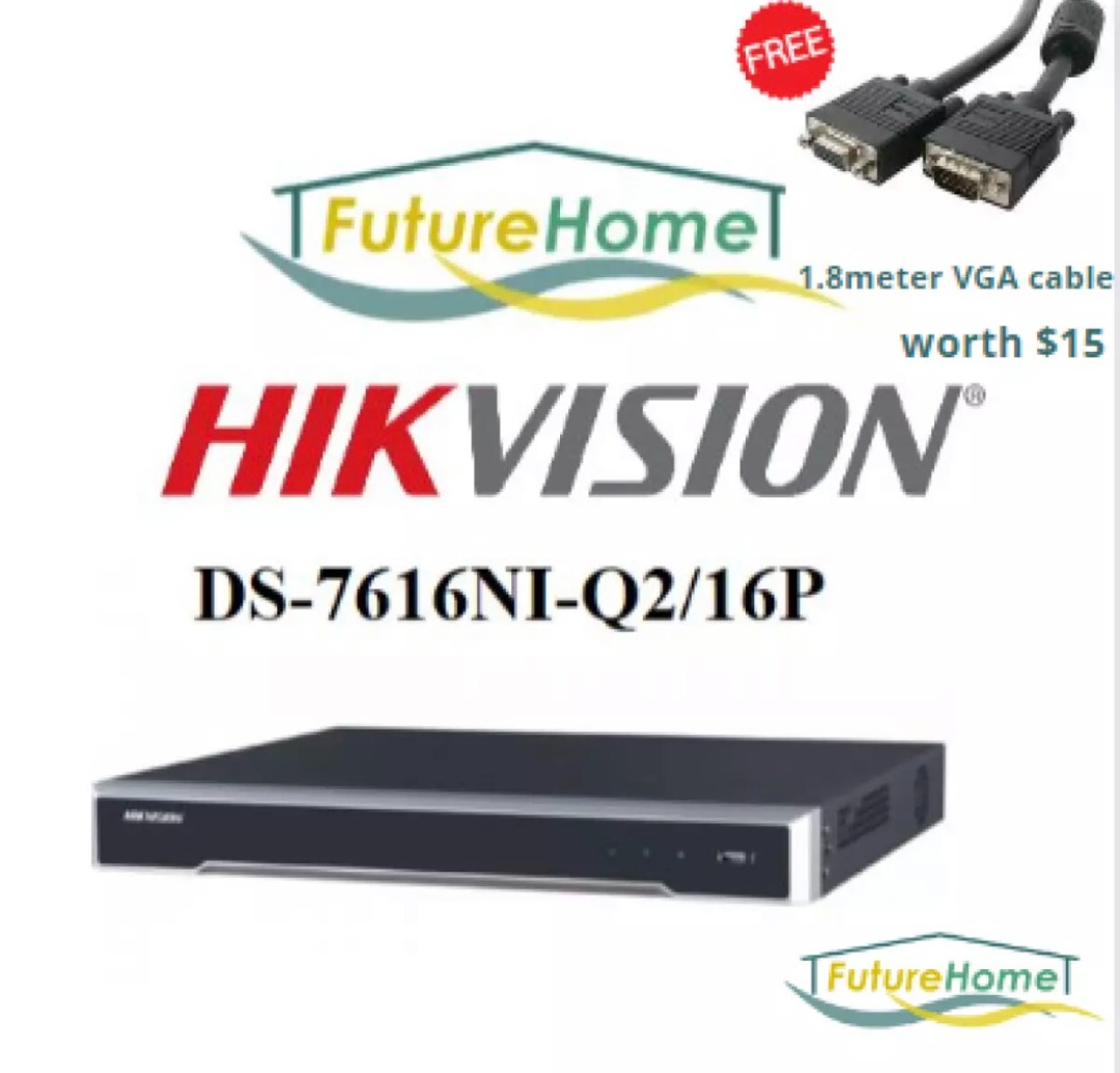 HIKVISION 16 Channel NVR Camera - [ Model: DS-7616NI-Q2/16P] CCTV ...