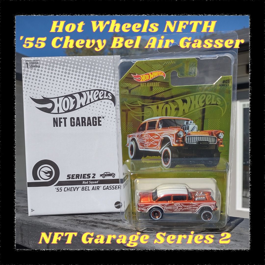 Hot Wheels NFT Series 2 - '55 Chevy Bel Air Gasser (Only 874pcs ...