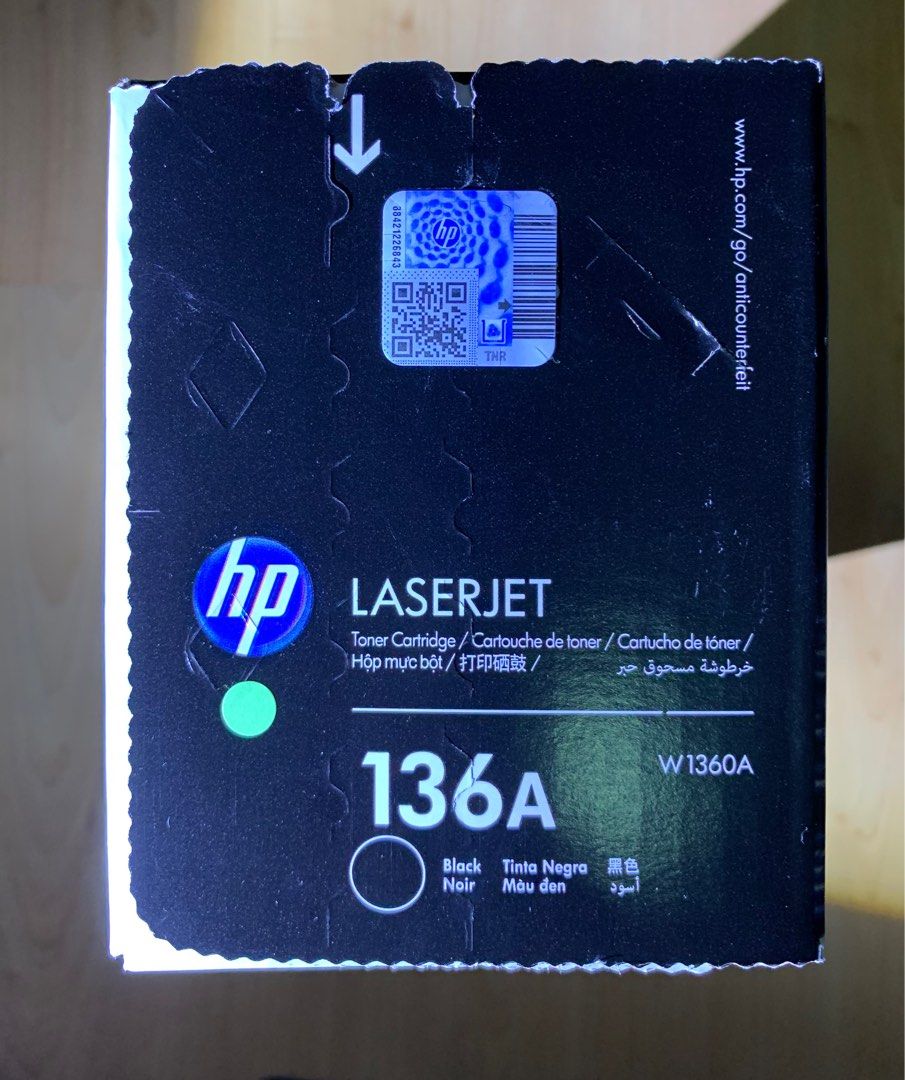 HP 136A Black Original LaserJet Toner Cartridge, Computers & Tech ...