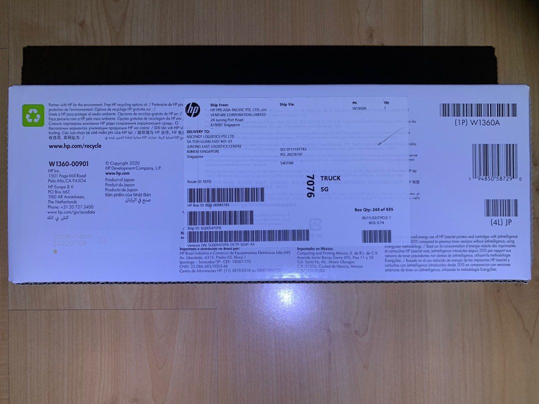 HP 136A Black Original LaserJet Toner Cartridge, Computers & Tech ...