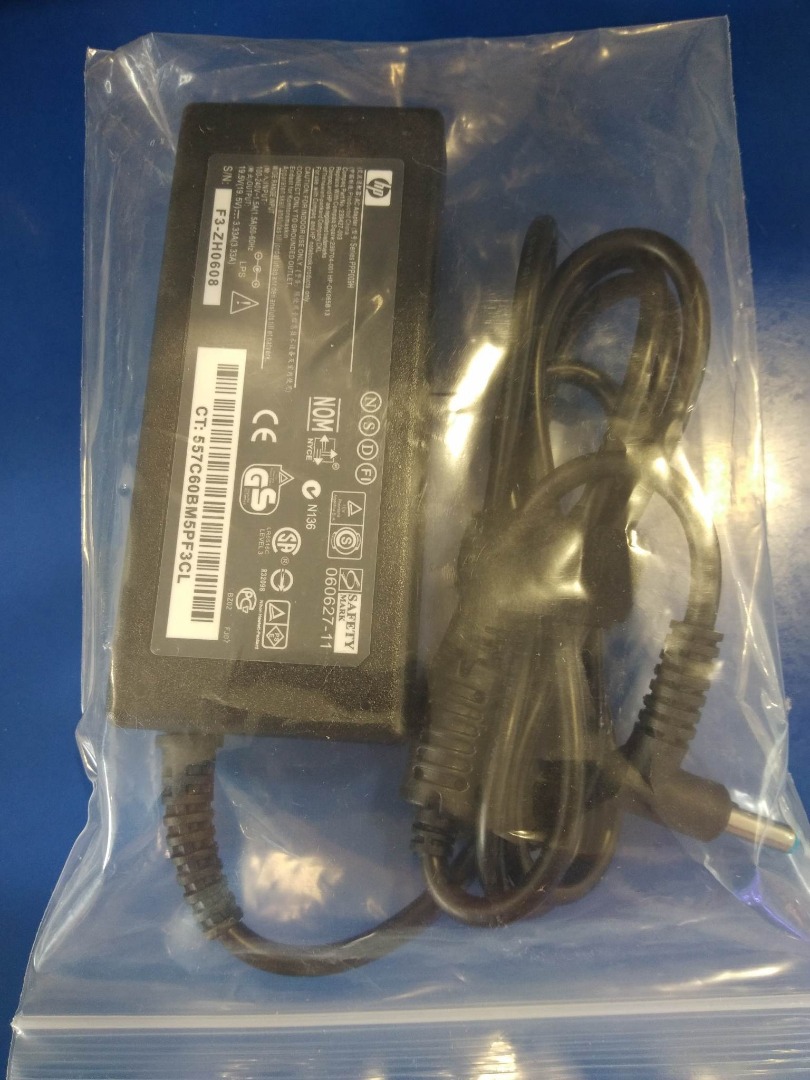 HP 65W Charger (Free Power Cable), Computers & Tech, Parts ...