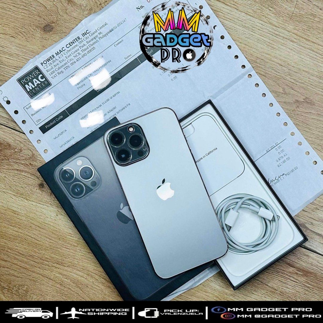 iPhone 13 Promax 512gb Graphite FU NTC W/ Receipt, Mobile Phones ...
