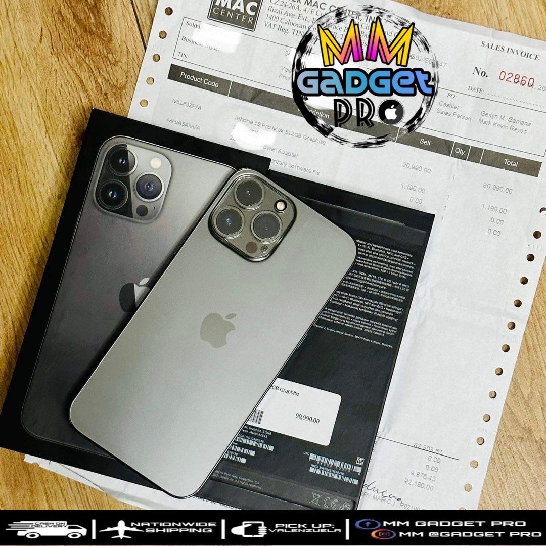 iPhone 13 Promax 512gb Graphite FU NTC W/ Receipt, Mobile Phones ...