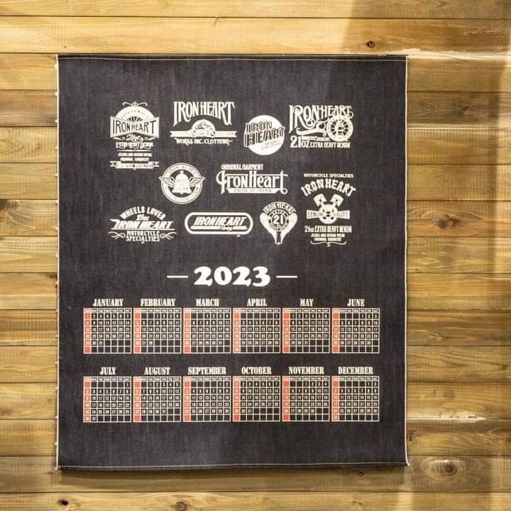Iron Heart 2023 Denim Calendar, Everything Else, Others on Carousell