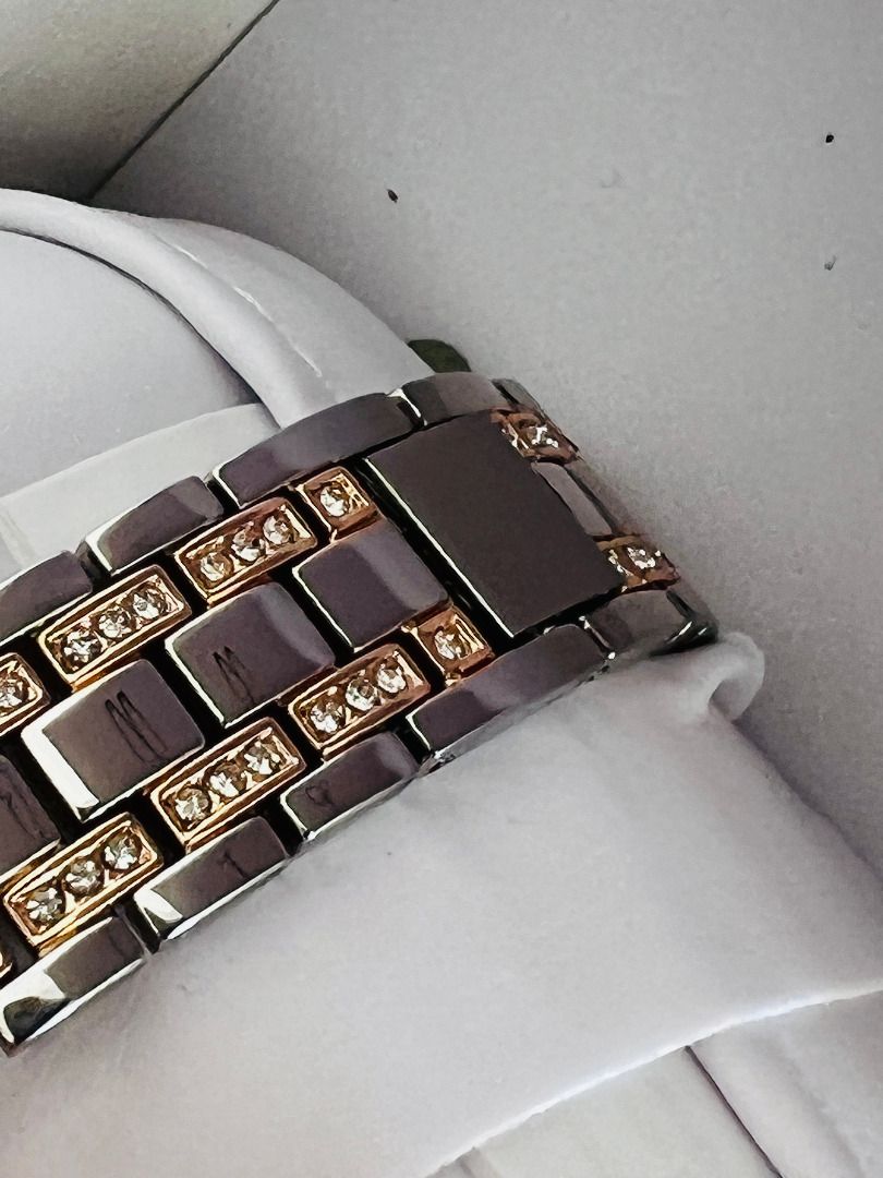 JESSICA SIMPSON TWO-TONE SILVER AND GOLD MOTHER OF PEARL FLOATING ...