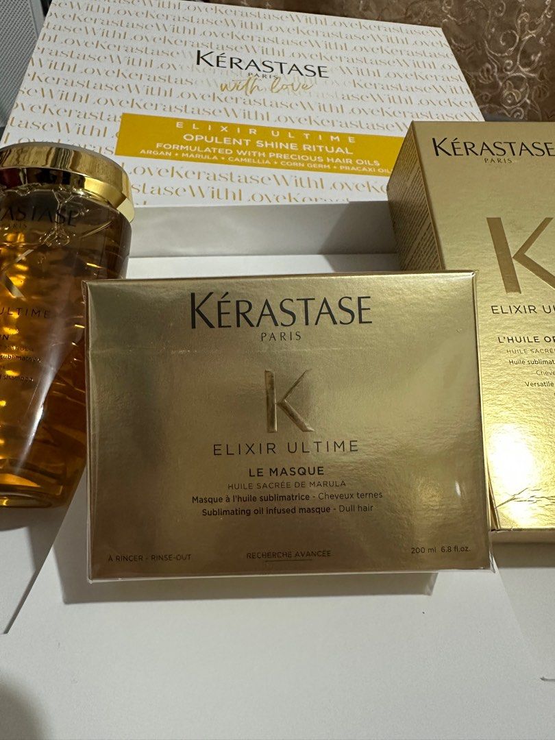 Kerastase Elixir Ultime Opulent Shine Ritual (boxed set), Beauty ...