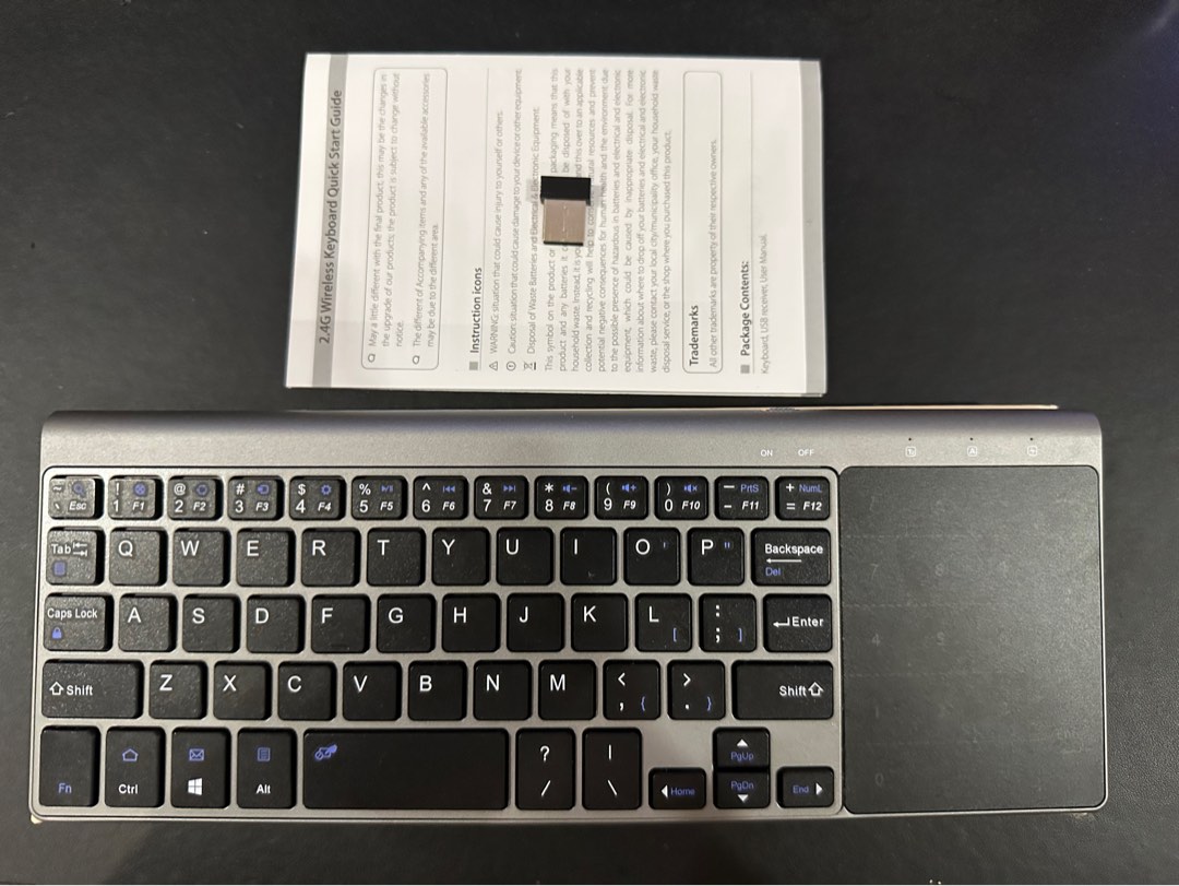 Keyboard Touchpad Mini Slim 2 4ghz Computers And Tech Parts