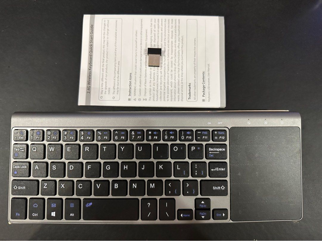 Keyboard Touchpad Mini Slim 2.4GHz, Computers & Tech, Parts ...