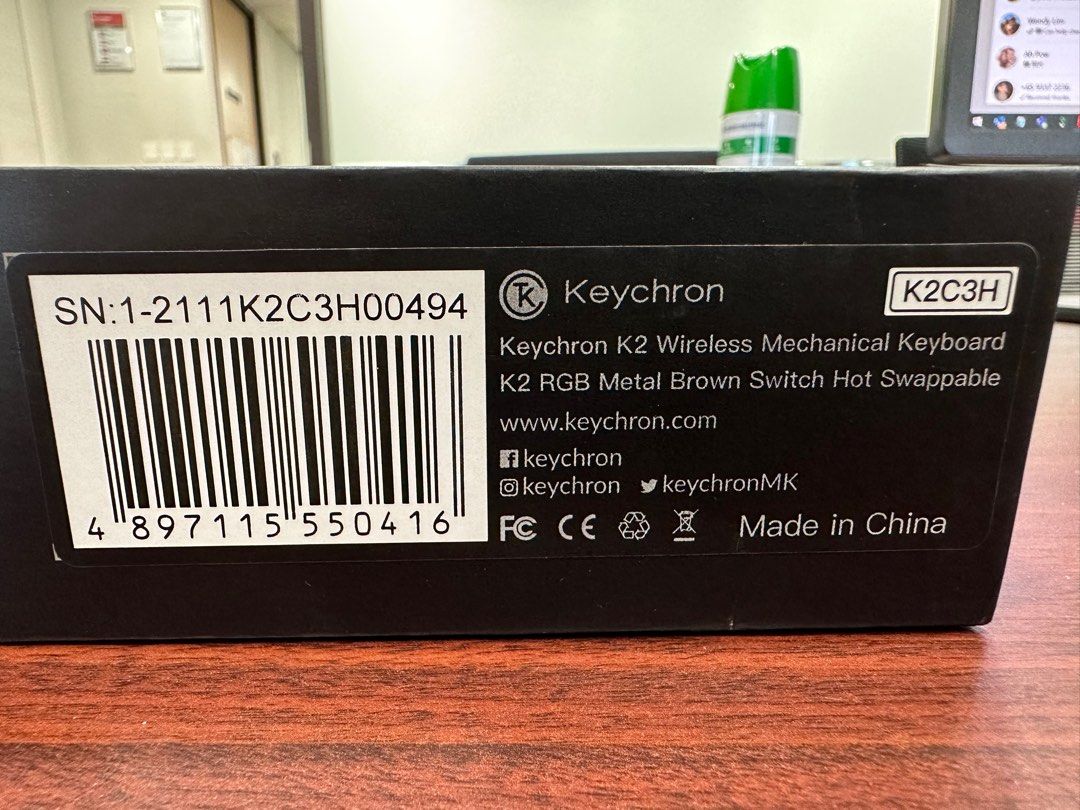 Keychron K2 V2 RGB Metal Brown Switch Hot Swappable, Computers & Tech ...