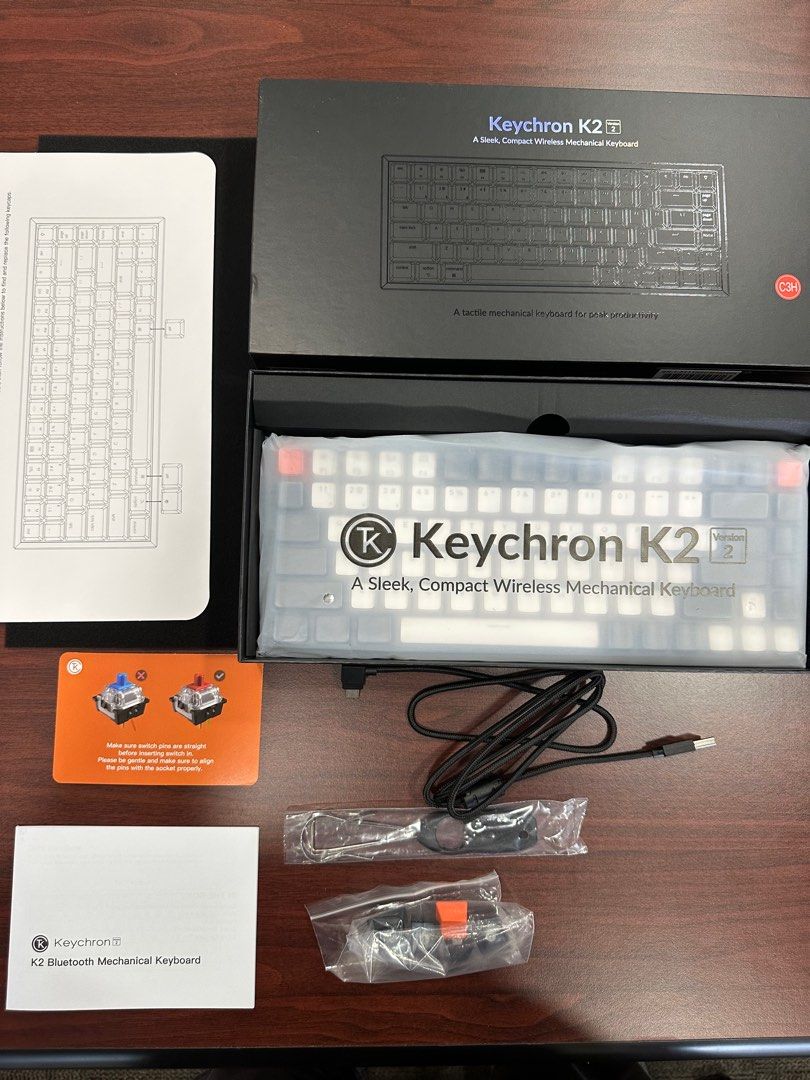 Keychron K2 V2 RGB Metal Brown Switch Hot Swappable, Computers & Tech ...
