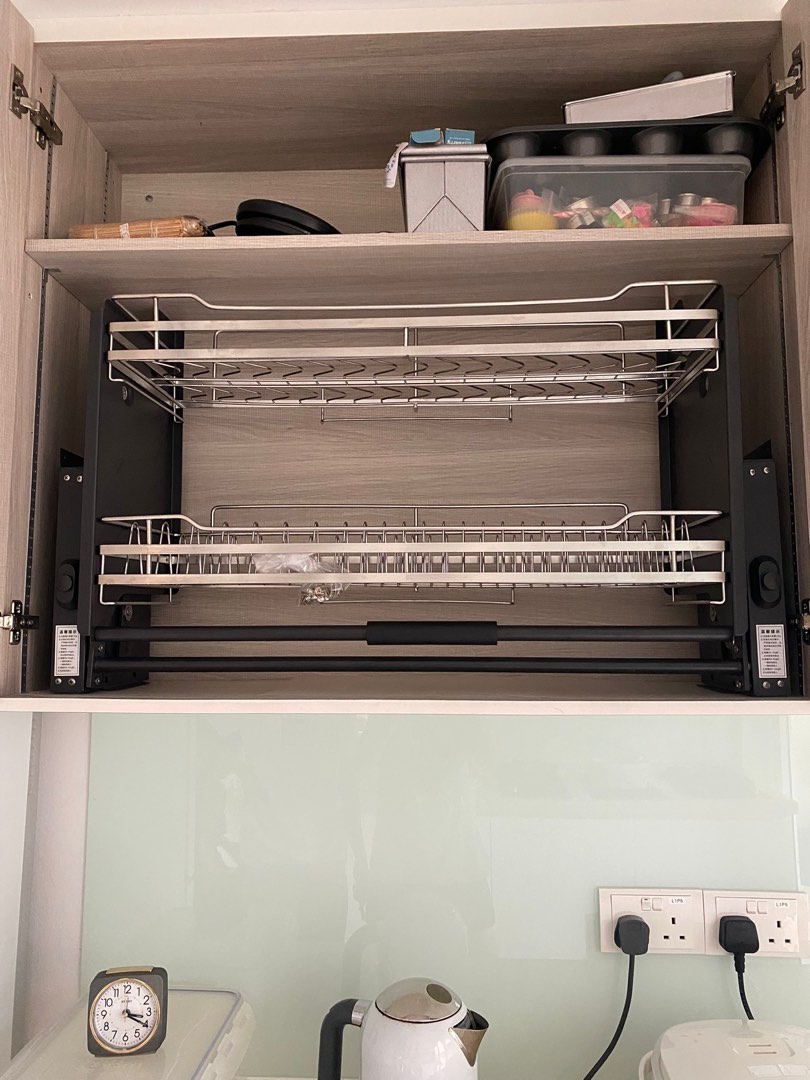Kitchen cabinet pull down tray, TV & Home Appliances, Kitchen ...