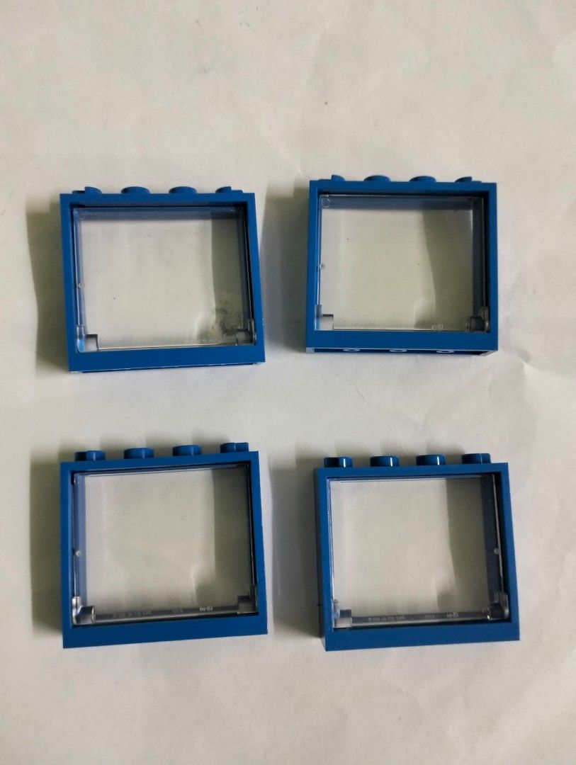 Lego blue window with trans clear glass, Hobbies & Toys, Toys & Games ...