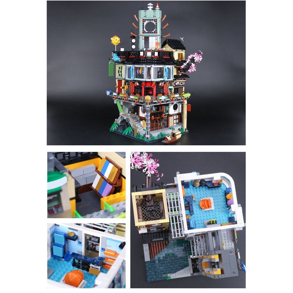 Lepin NINJAGO City Building 70620 Building Block Bricks Compatible ...