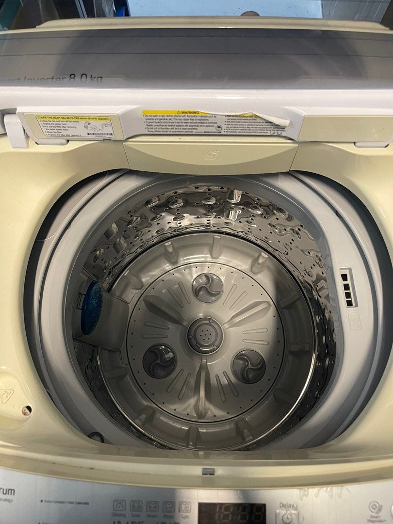 LG 8KG TOP LOAD T2108VSAW WASHING MACHINE, TV & Home Appliances ...