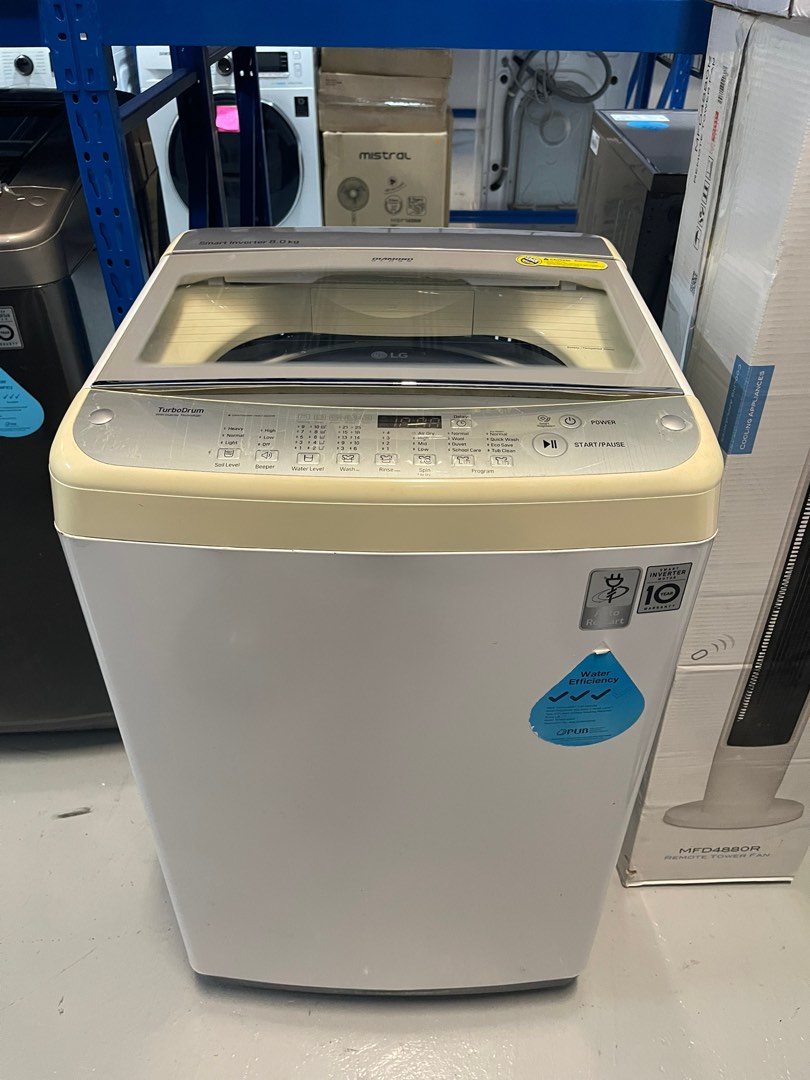 LG 8KG TOP LOAD T2108VSAW WASHING MACHINE, TV & Home Appliances ...