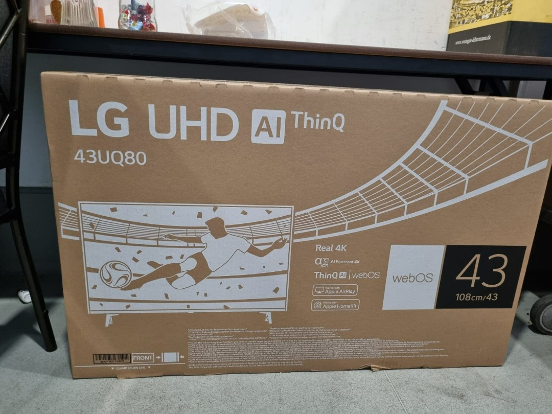 LG UHD AI ThinQ 43UQ80, TV & Home Appliances, TV & Entertainment, TV on ...