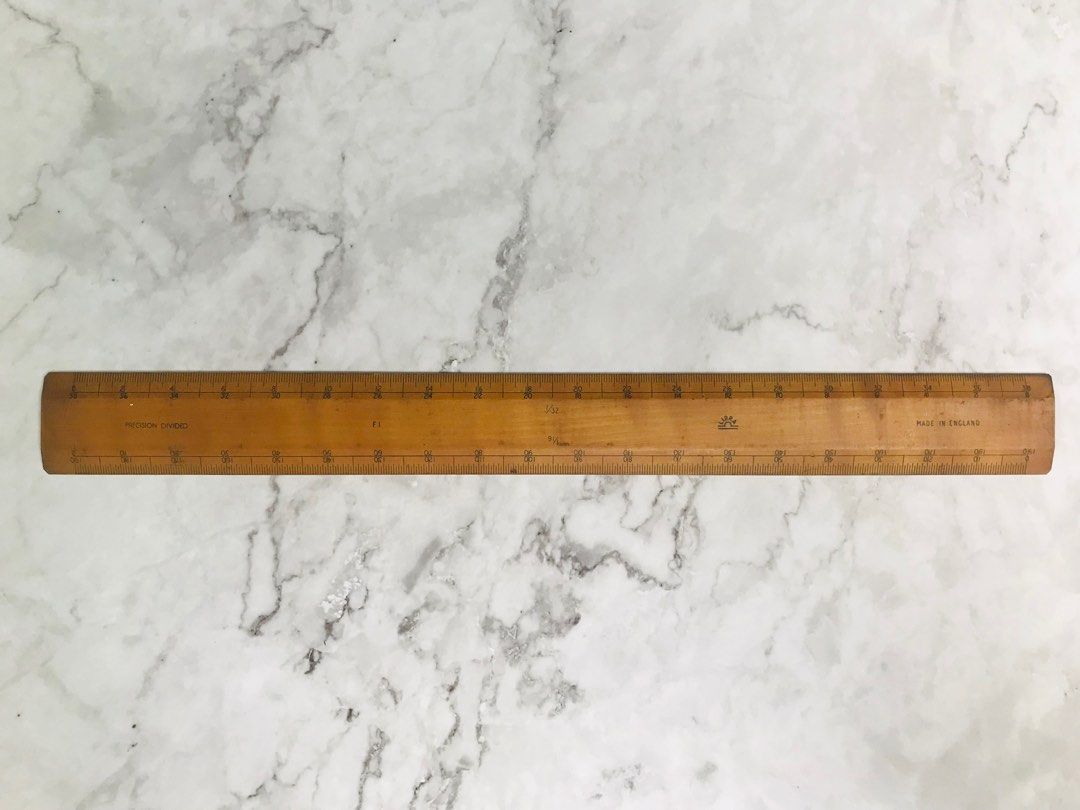 Libra Precision Divided England Wood Rulers, Hobbies & Toys, Stationery ...