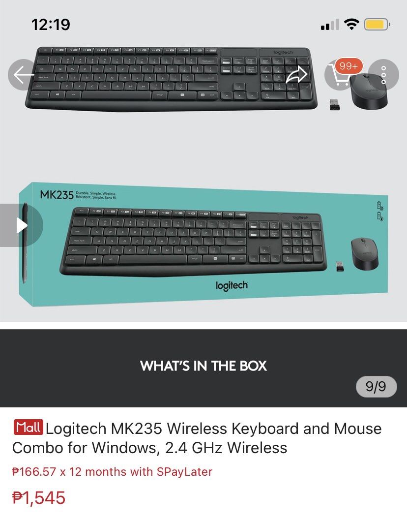 Logitech Mk235 Wireless Keyboard And Mouse Computers And Tech Parts And Accessories Computer