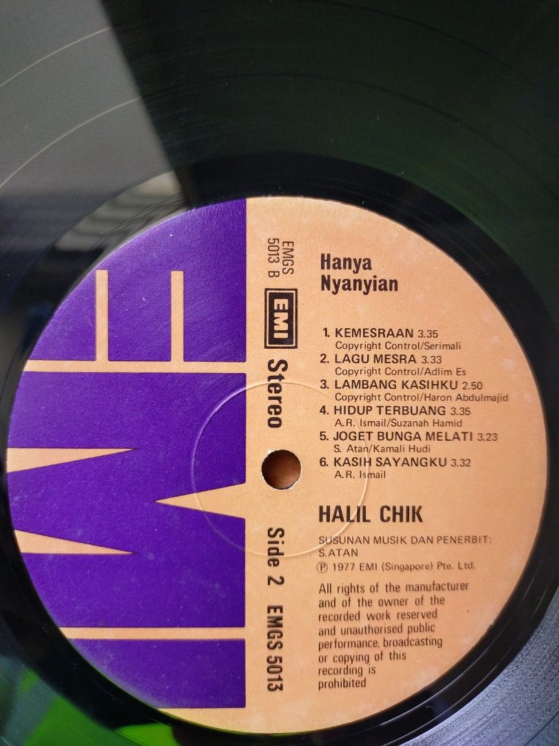 LP Halil Chik, Hobbies & Toys, Music & Media, CDs & DVDs on Carousell