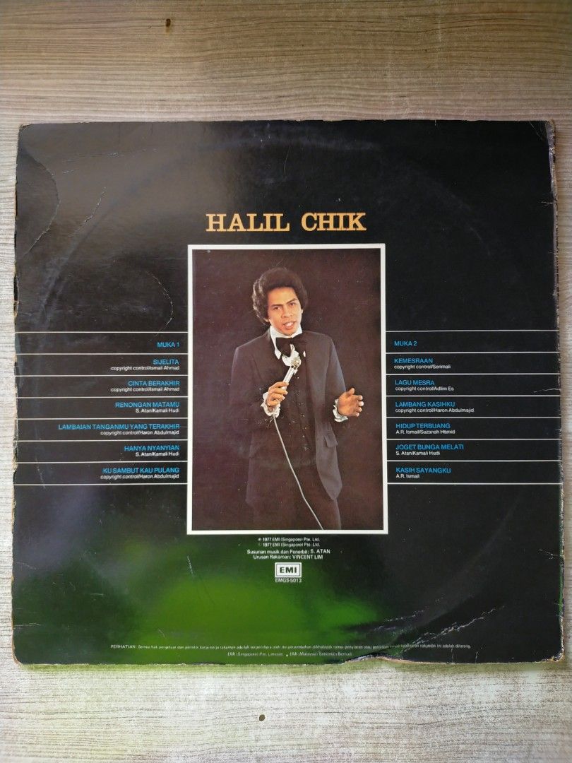 LP Halil Chik, Hobbies & Toys, Music & Media, CDs & DVDs on Carousell