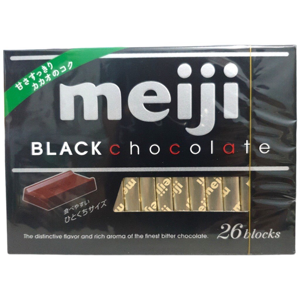 MEIJI BLACK CHOCOLATE 26 BLOCKS MILD BITTER | JAPAN, Food & Drinks, Packaged & Instant Food on ...