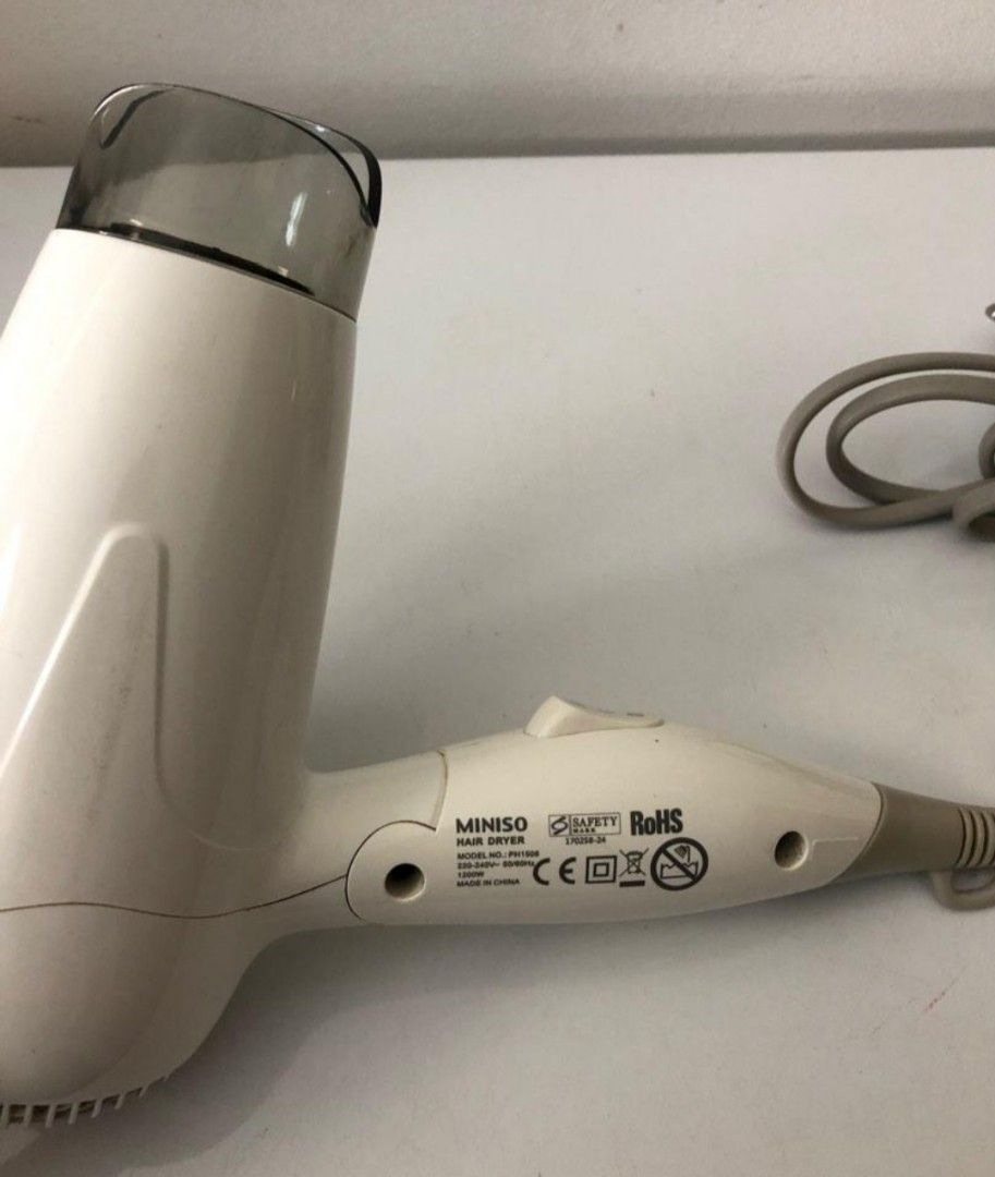 Miniso Hair Dryer -1200W, TV & Home Appliances, Other Home Appliances ...