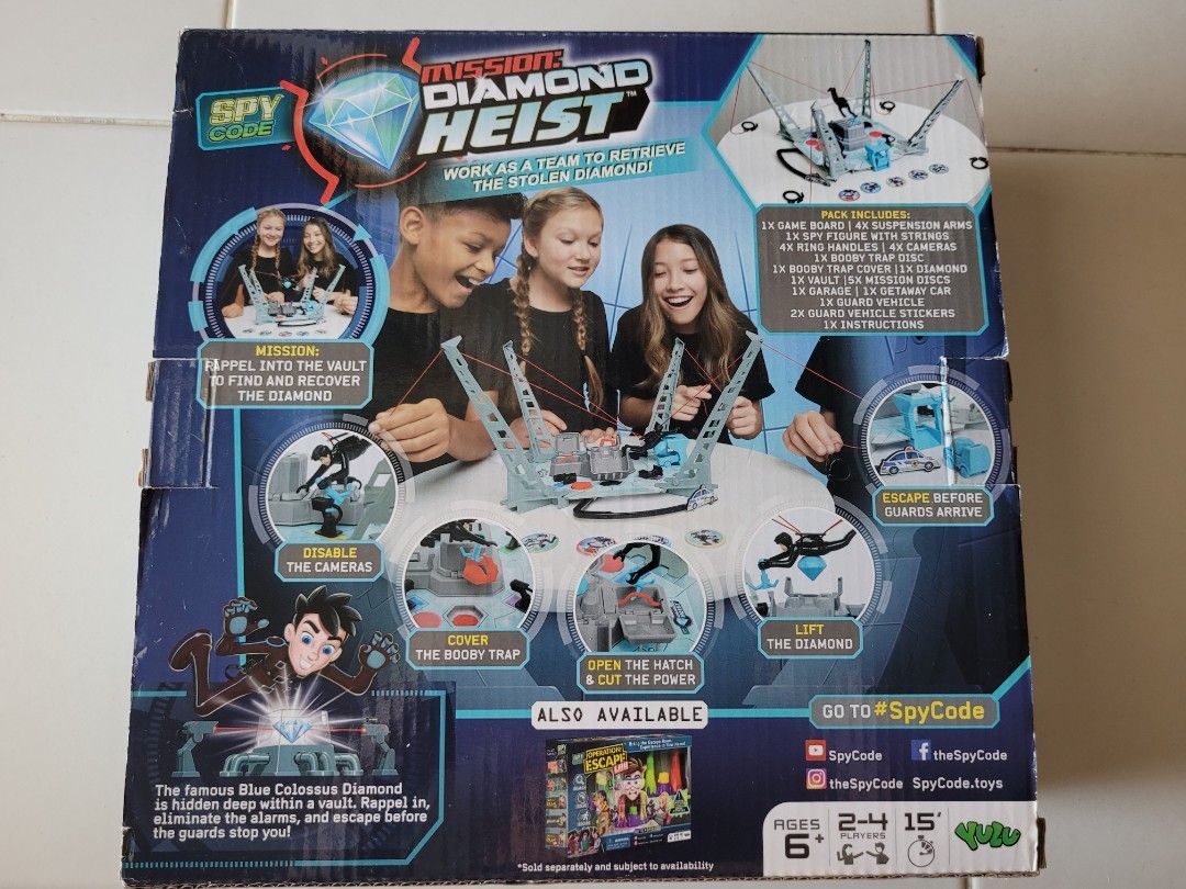 Mission Diamond Heist Game, Hobbies & Toys, Toys & Games on Carousell