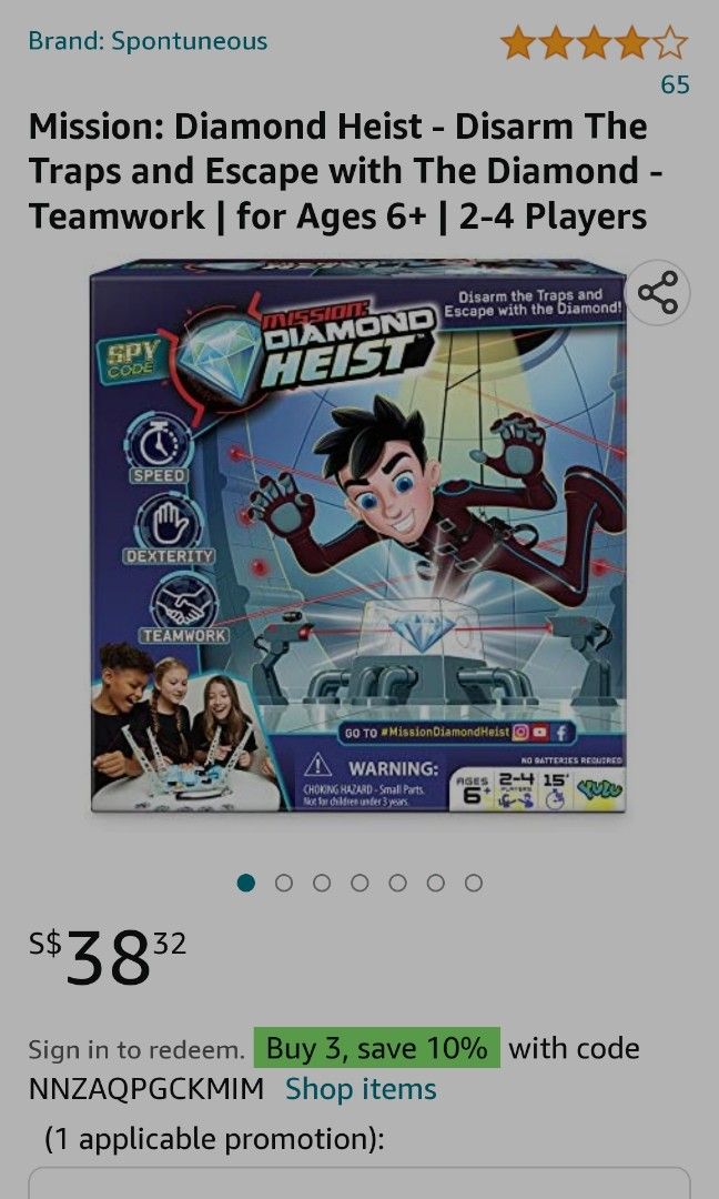 Mission Diamond Heist Game, Hobbies & Toys, Toys & Games on Carousell
