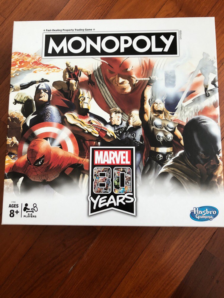 Monopoly 80 years Marvel edition, Hobbies & Toys, Toys & Games on Carousell