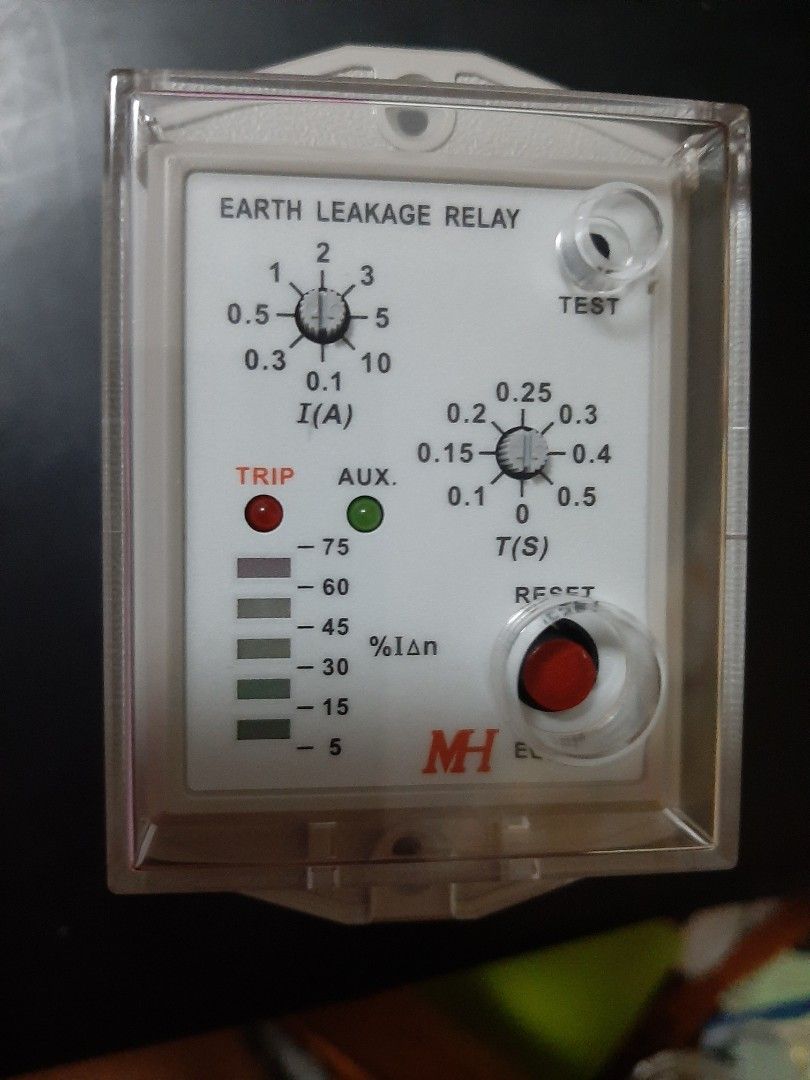 Mun Hean MH Earth Leakage Relay EL30P, EL30, EL10P., Computers & Tech ...