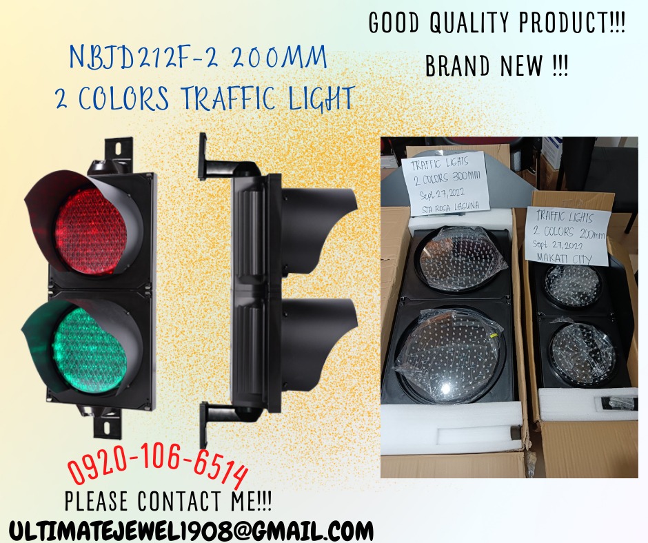 NBJD212F-2 200MM 2 COLORS TRAFFIC LIGHT RED AND GREEN, Commercial ...
