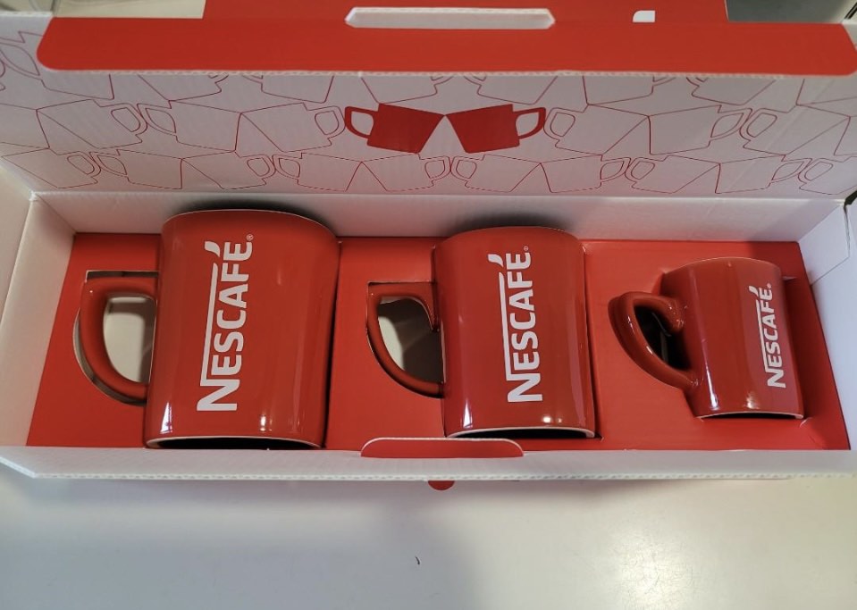 Nescafe Mugs / Cups (set of 3), Furniture & Home Living, Kitchenware ...