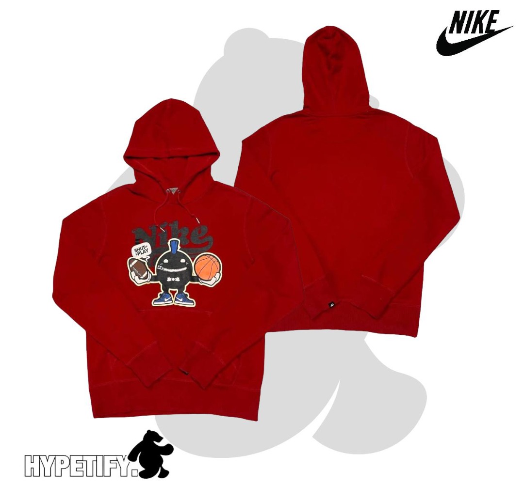 Nike Basket "Shut Up & Play" Hoodie Red ( no mlb , ambler , stussy ...