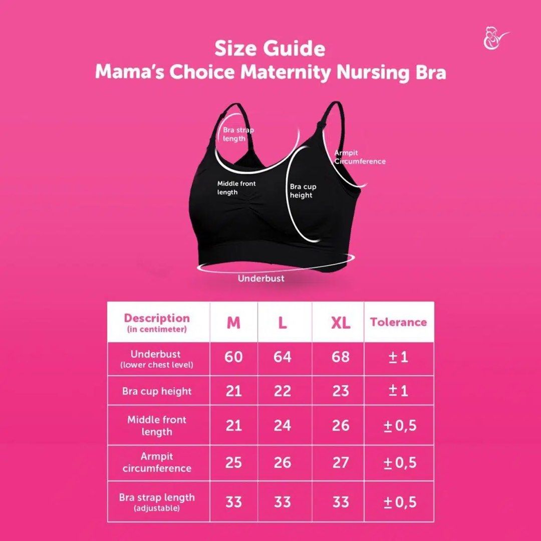 Nursing Bra Mama's Choice Maternity Nursing Bra - Black Breastfeeding ...