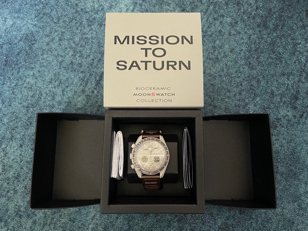 Omega x Swatch - Saturn, Luxury, Watches on Carousell