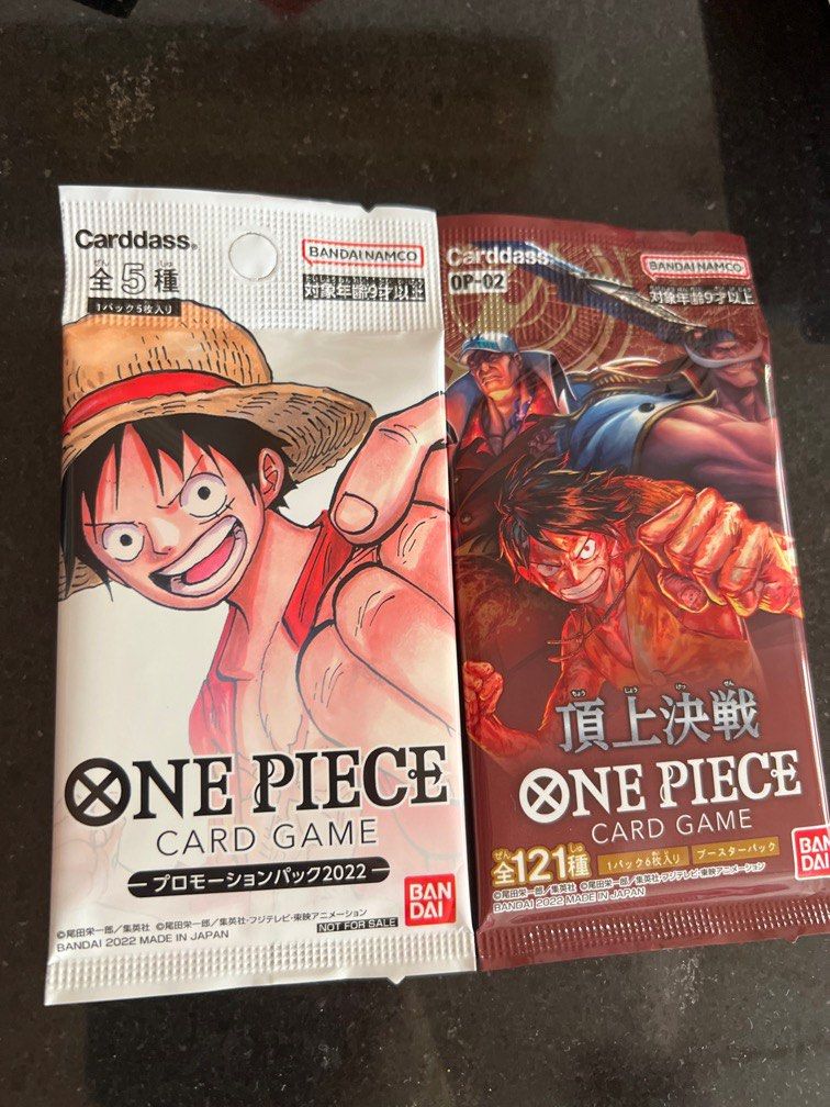One piece packs Luffy promo OPO1, Hobbies & Toys, Memorabilia ...