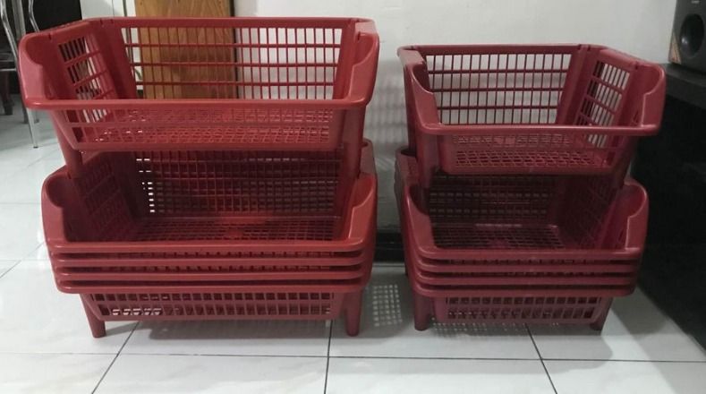 BASKET TRAYS 4/5 LAYER TRAYS - SARI SARI STORE, Furniture & Home Living ...