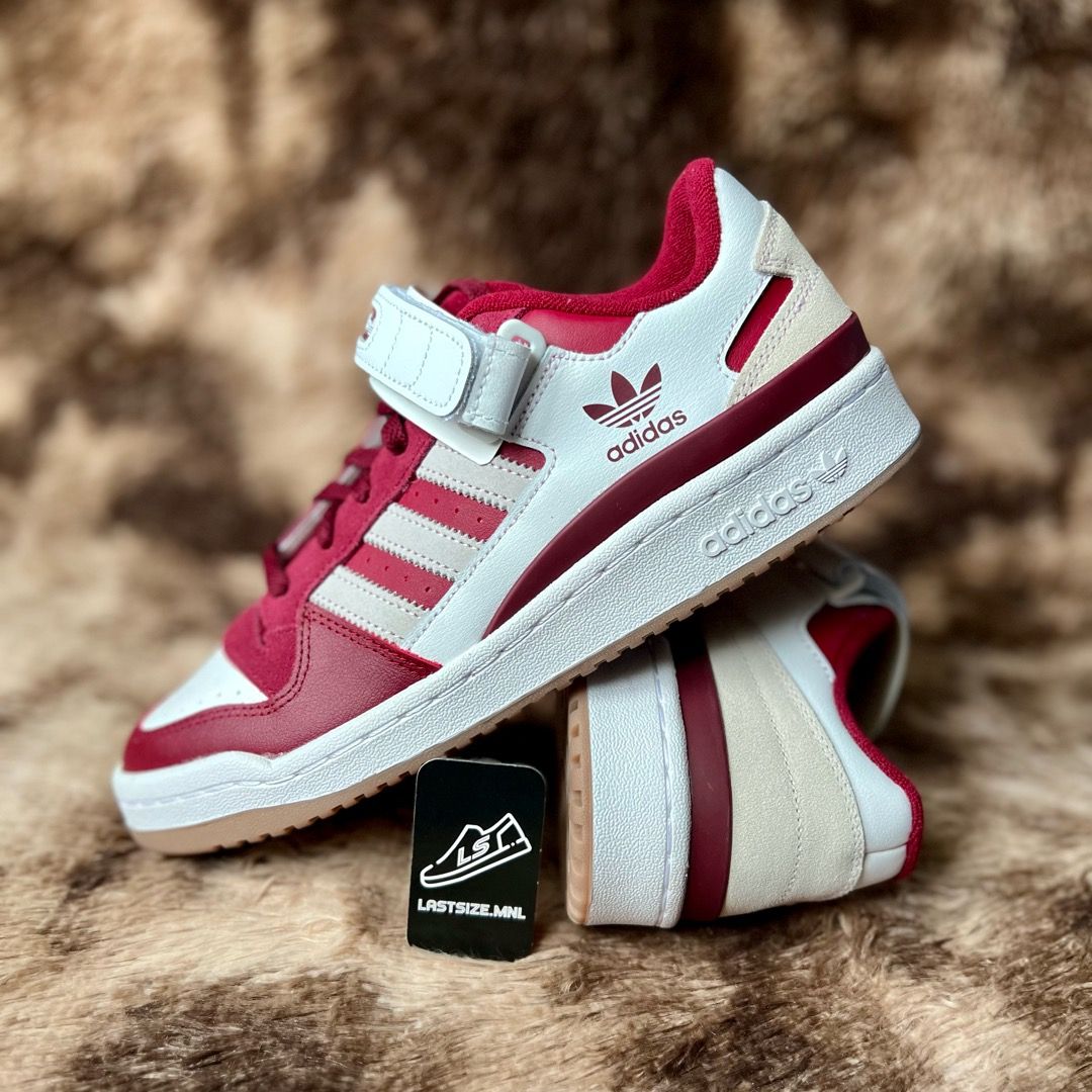 Original Adidas Forum Low Men's Shoes | Burgundy, Men's Fashion ...