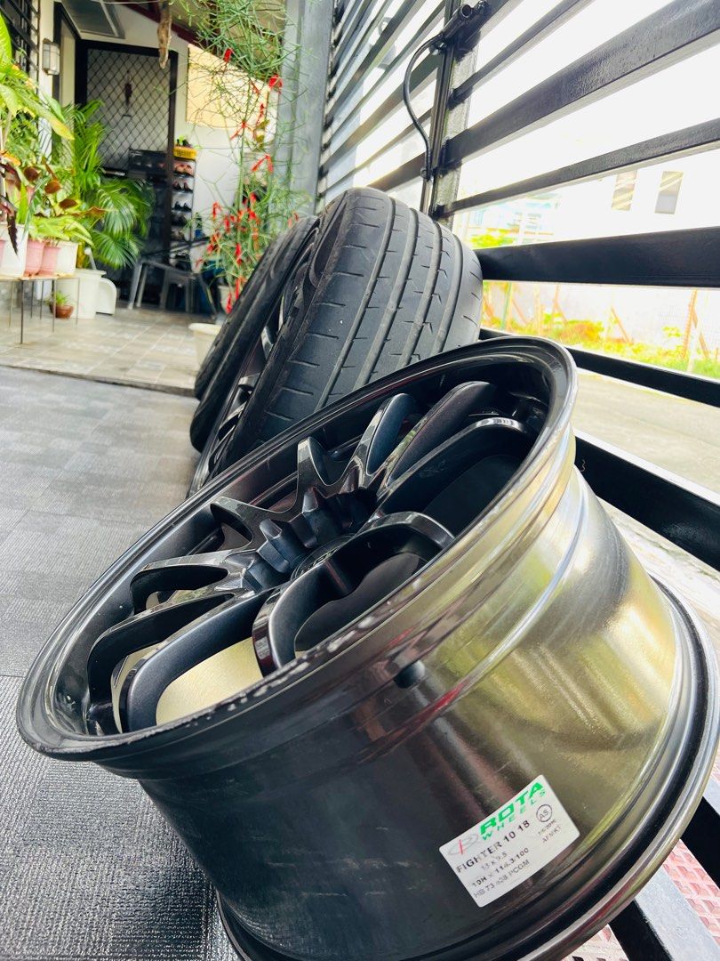 Original Rota fighter 18 inch tire and rim for sale, Car Parts ...