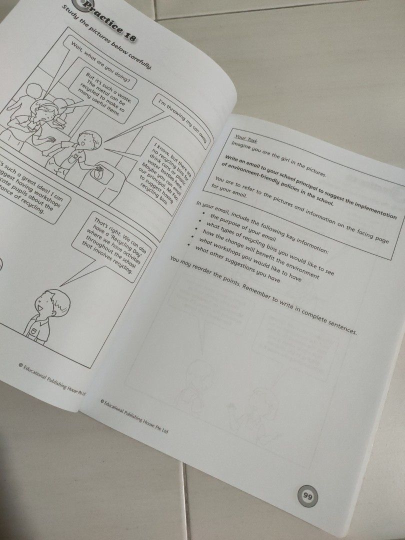 p5 English situational writing composition and comprehension, Hobbies ...