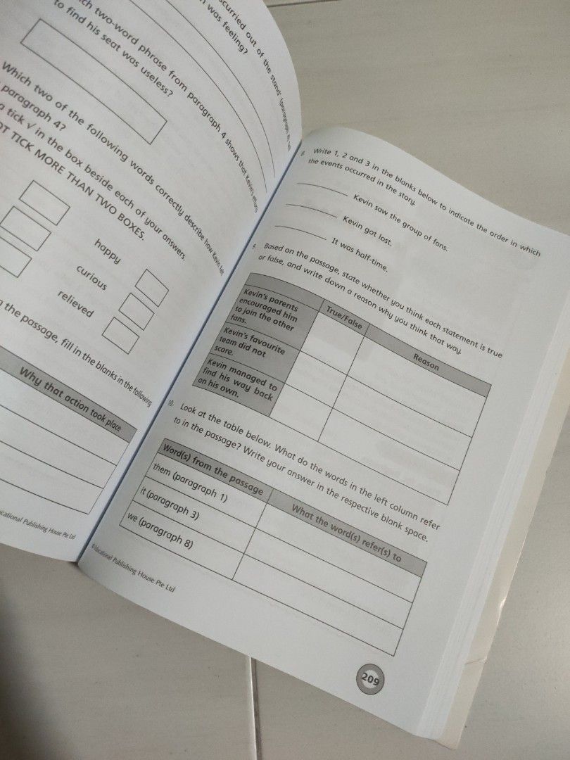 p5 English situational writing composition and comprehension, Hobbies ...