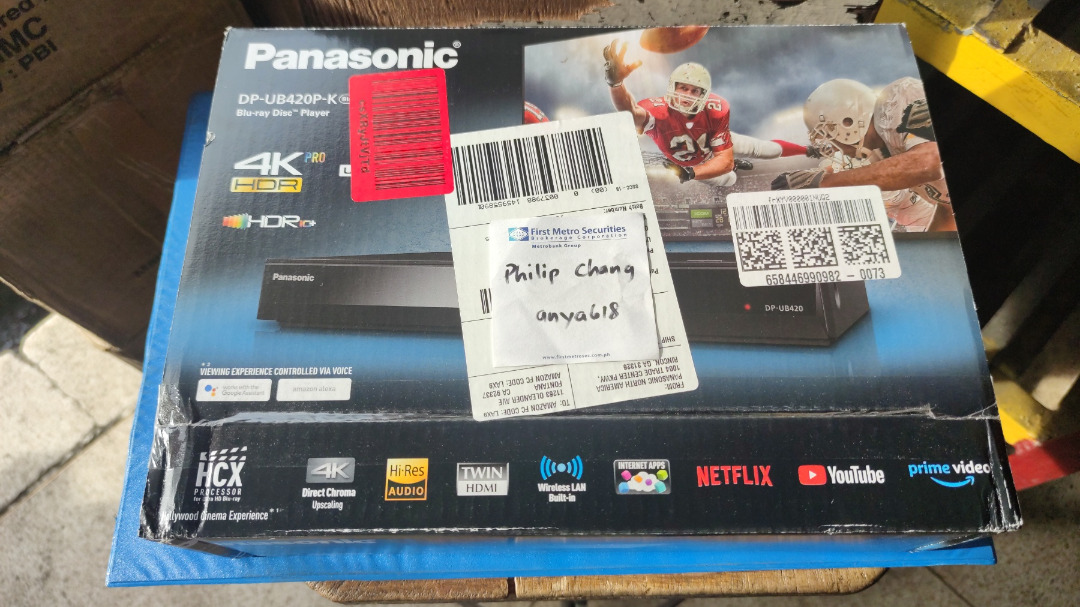 Panasonic DP-UB420 - 4K Ultra HD Blu-Ray Player (110v), TV & Home ...