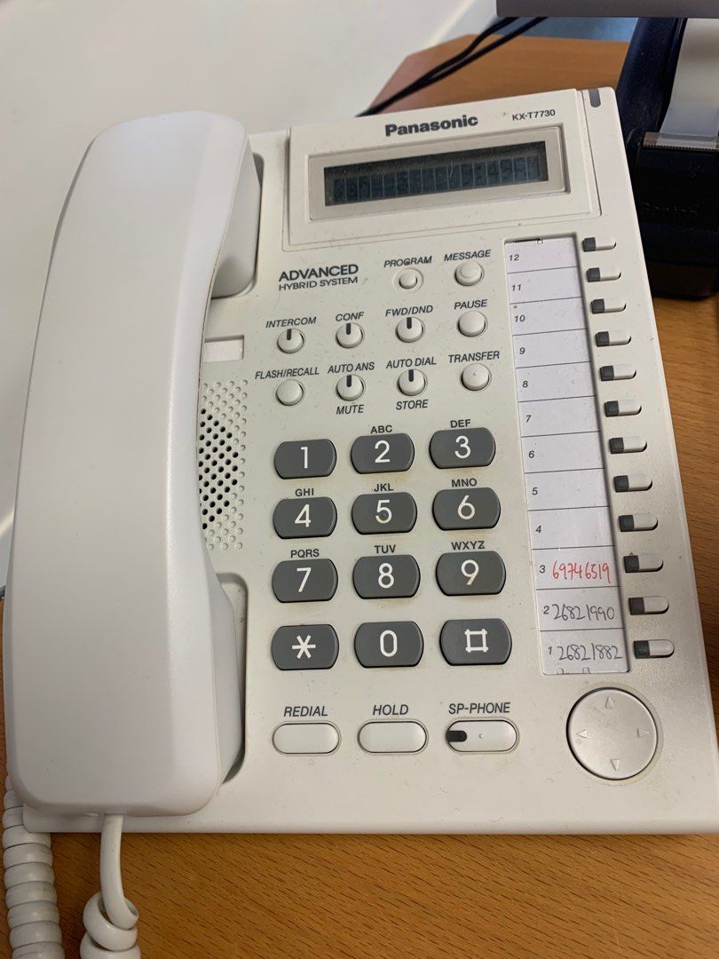 Panasonic office phones x3, 電腦＆科技, 商務用科技產品 - Carousell