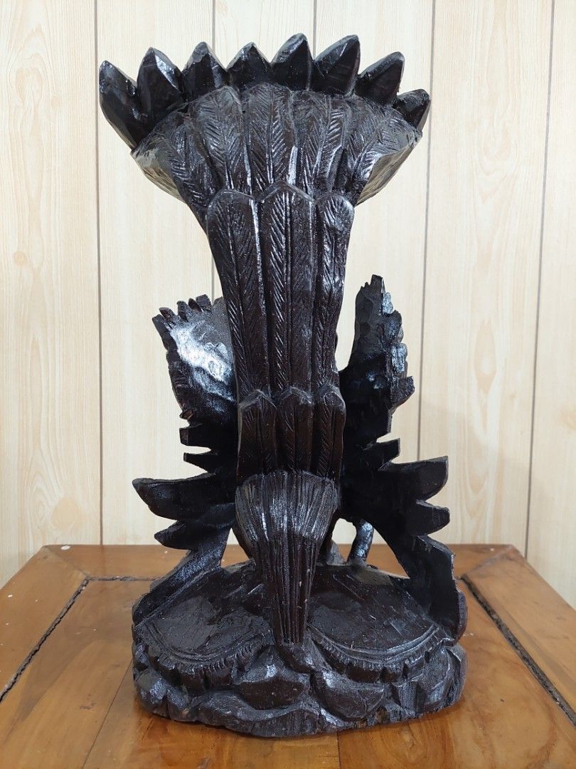 Patung Kayu Antik Garuda Wisnu Kencana, Antik, Pajangan di Carousell