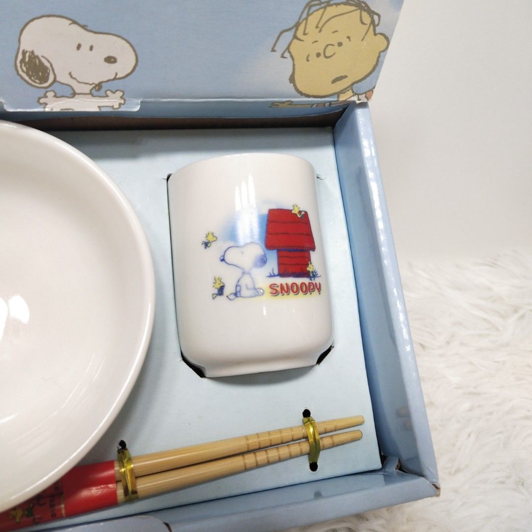 Peanuts Snoopy Ceramic Cutlery Set, Furniture & Home Living, Kitchenware & Tableware, Dinnerware ...
